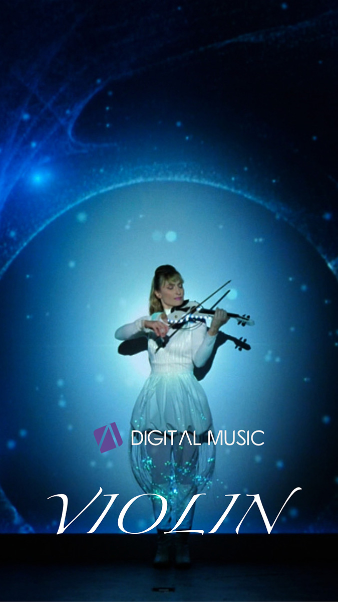 Violoniste & mapping vidéo, un véritable moment d'émotion - Digital Shows