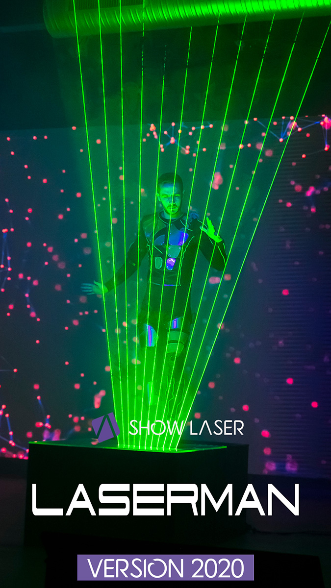 Laserman - Un show laser futuriste idéal pour marquer les esprits